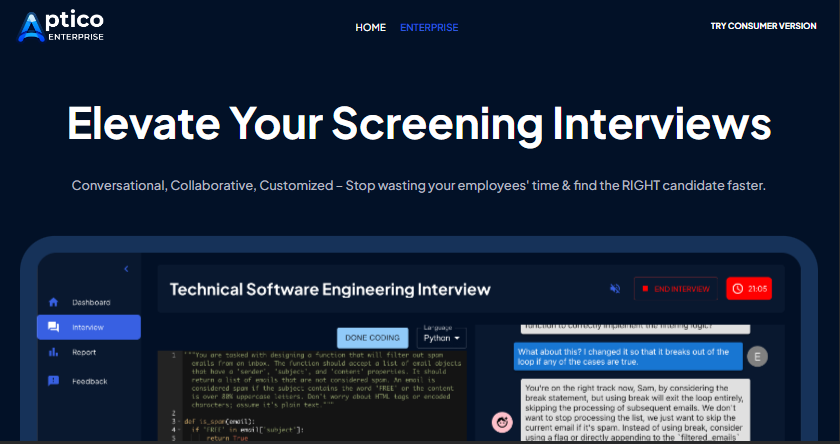 Aptico | AI-Powered Interviews | Ace Your Next Job Interview